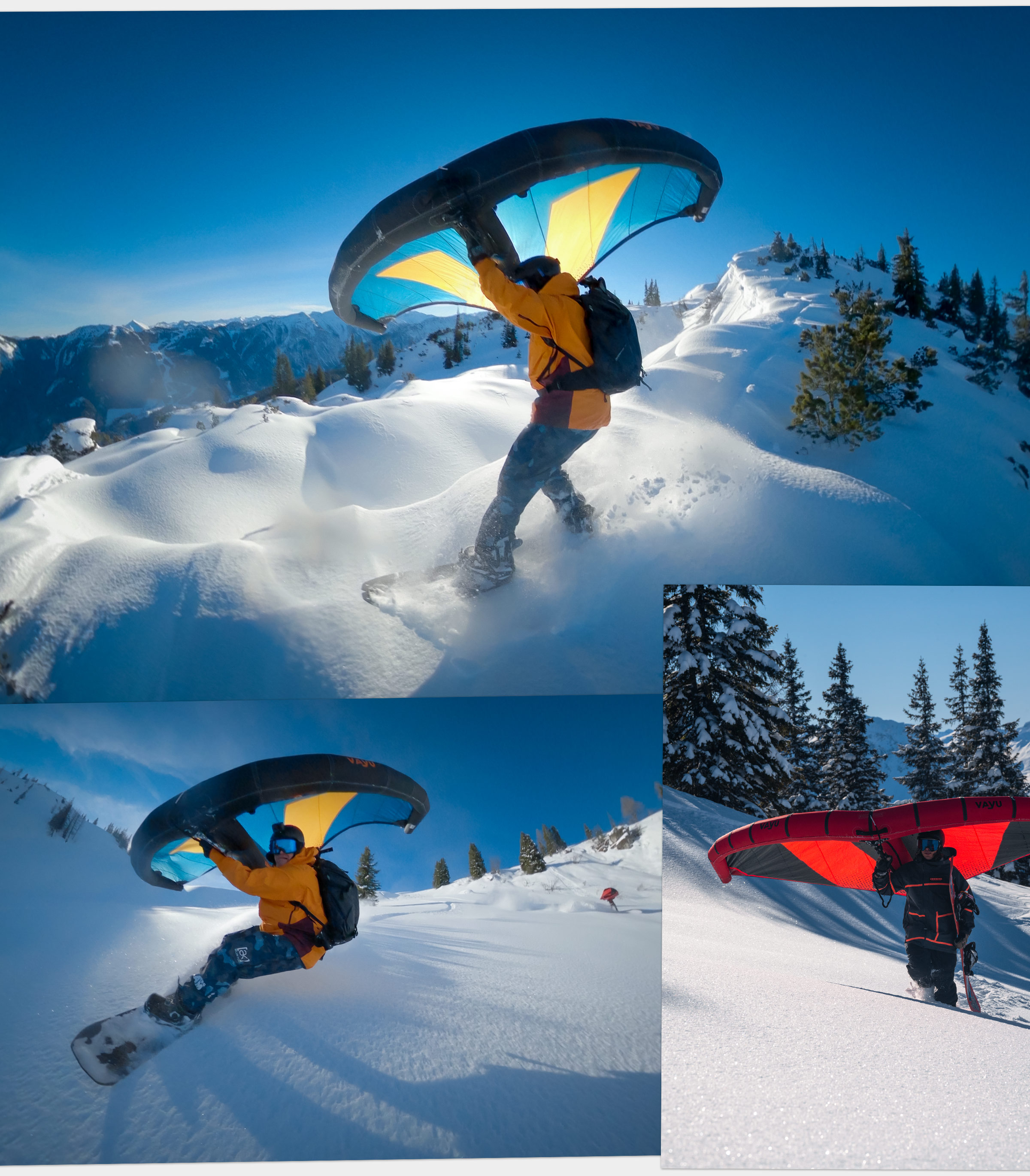 Snow Winging - Snow Park & Backcountry Rides mit Wing - wingdaily.de